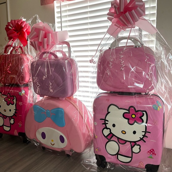 Hello Kitty | Bags | Hello Kitty Luggage Set | Poshmark